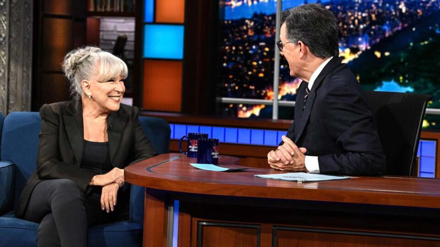 Videos: Bette Midler On Stephen Colbert, Oct 14, 2025 - Bootleg Betty