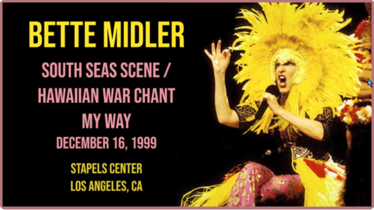 Audio From The Bette Midler Archive – South Seas Scene, Los Angeles ...